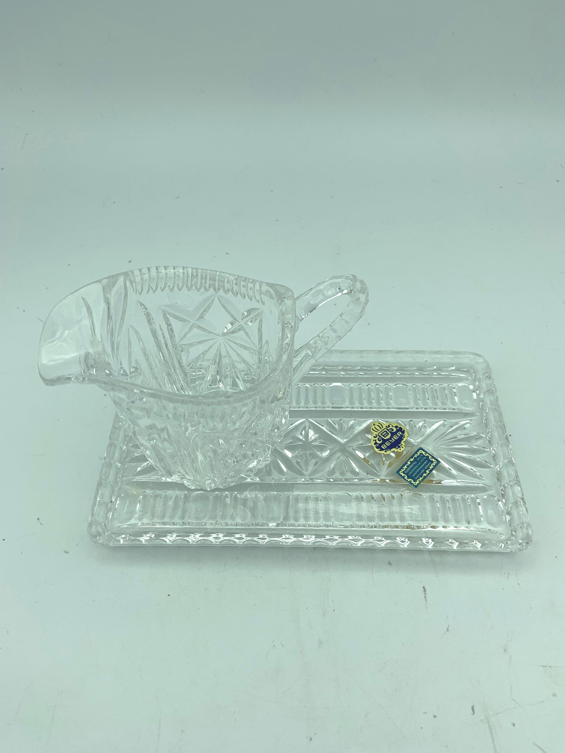 Vintage 2-piece Set Beyer West Germany Handcrafted Bleikristall Lead ...