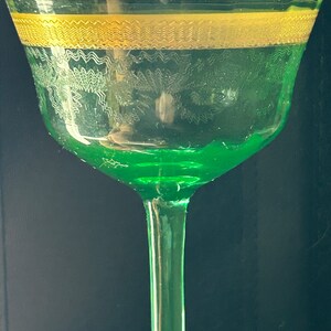 Vintage Morgantown Glass Company Uranium Glass Morgana Green 3oz ...