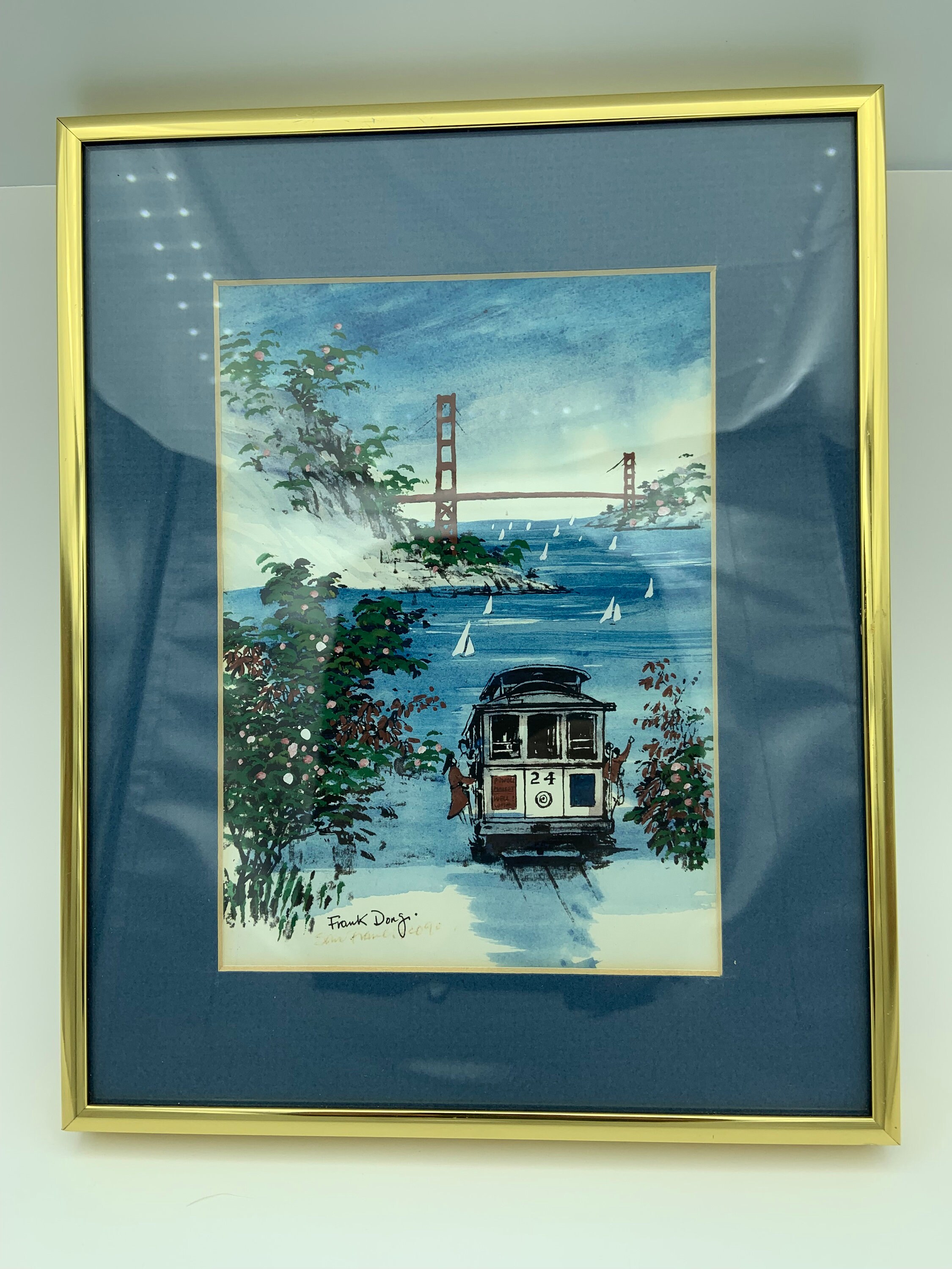 Vintage 1990 Original Signed Frank Dong San Francisco Bay | Etsy