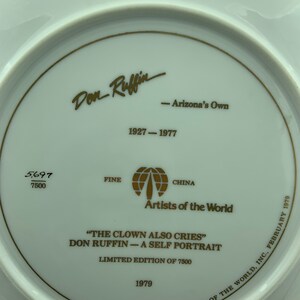 Vintage 1979 Artists of the World Arizona's Own Don Ruffin "the Clown ...