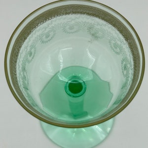Vintage Morgantown Glass Company Uranium Glass Morgana Green 3oz ...
