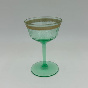 Vintage Morgantown Glass Company Uranium Glass Morgana Green 3oz ...