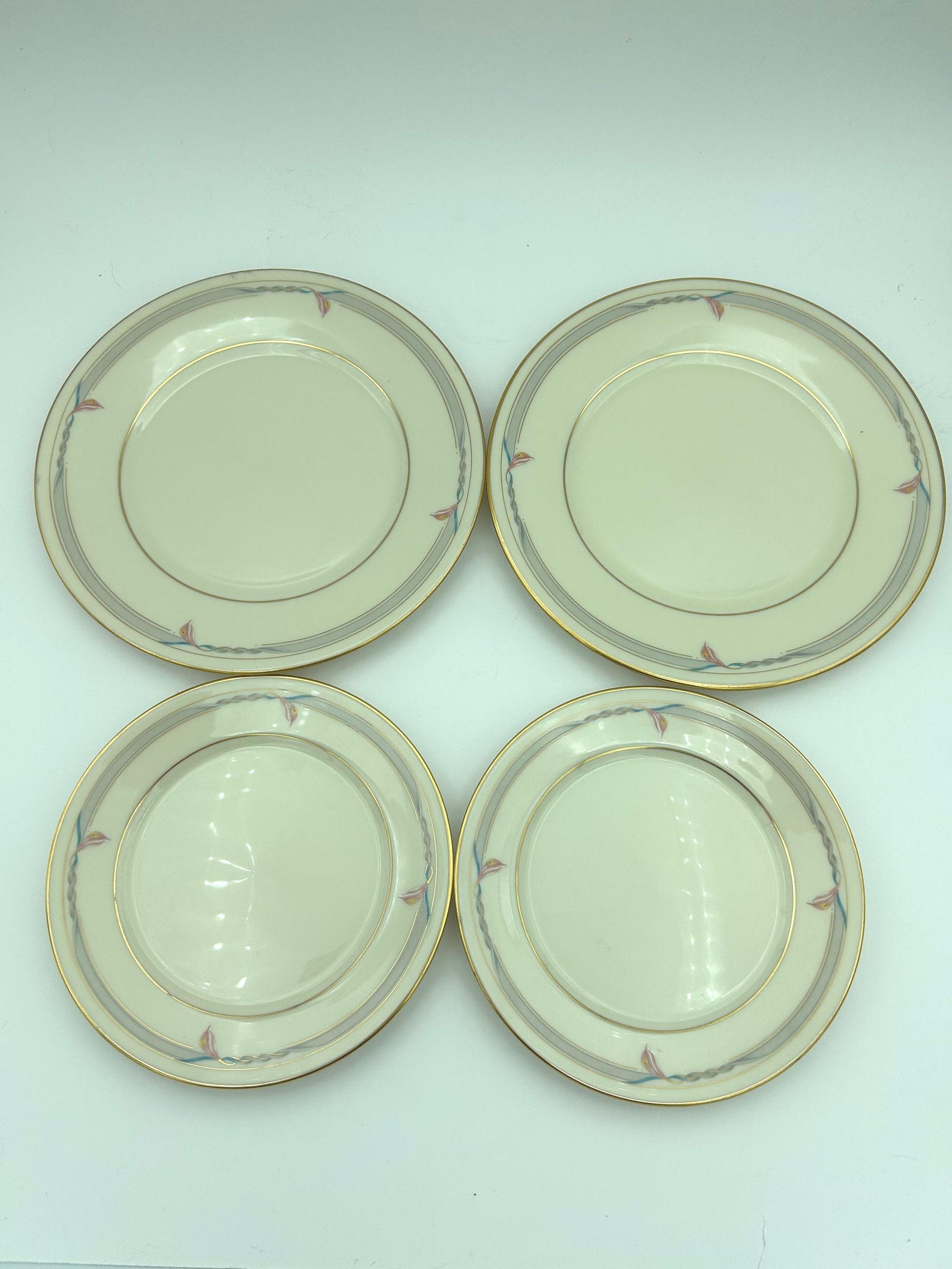 Vintage 9-piece Lenox Gramercy Calla Lily Pattern Dinnerware Set ...