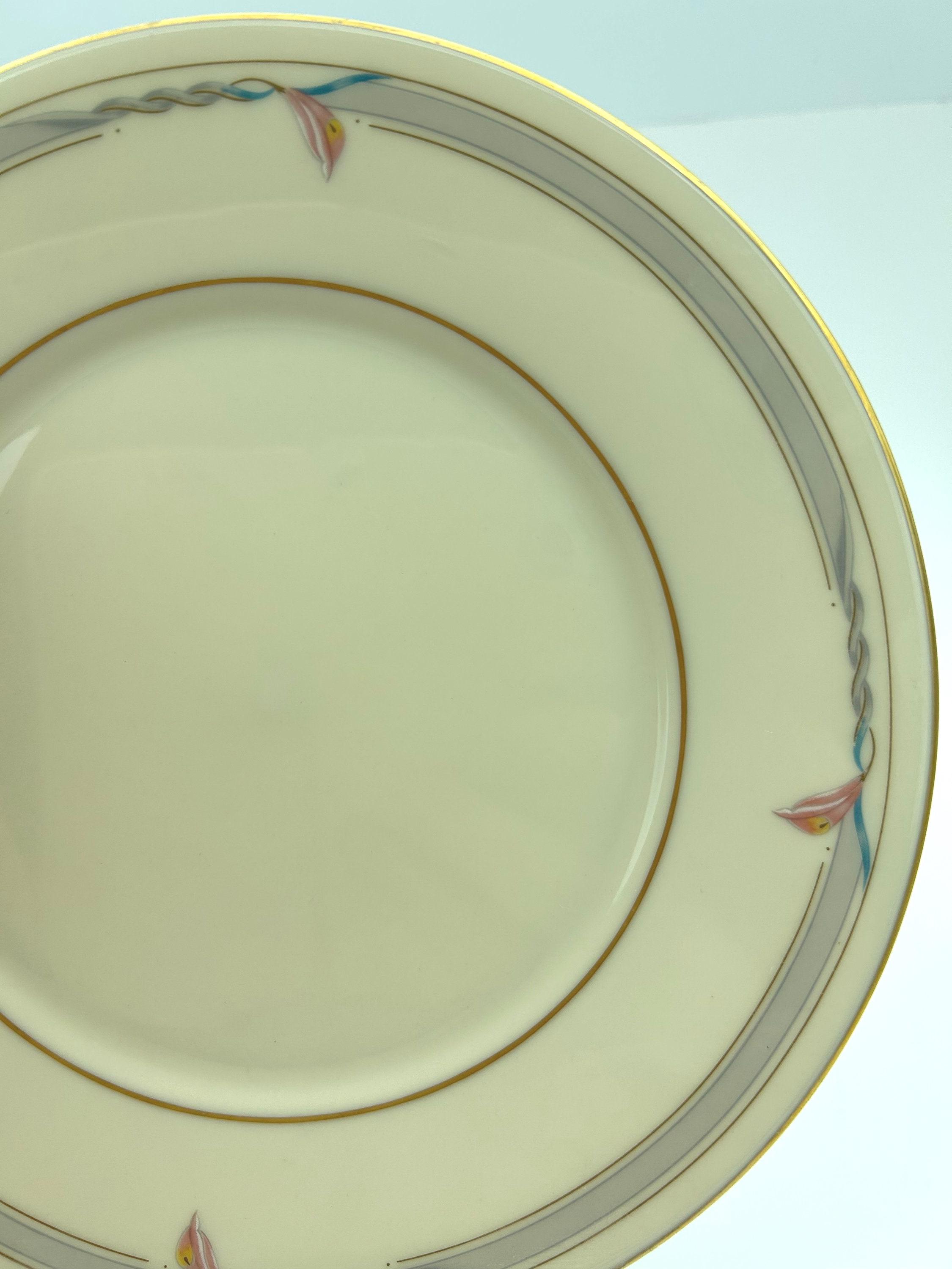 Vintage 9-piece Lenox Gramercy Calla Lily Pattern Dinnerware Set ...