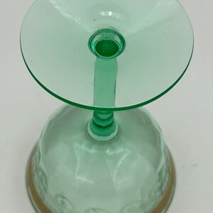 Vintage Morgantown Glass Company Uranium Glass Morgana Green 3oz ...