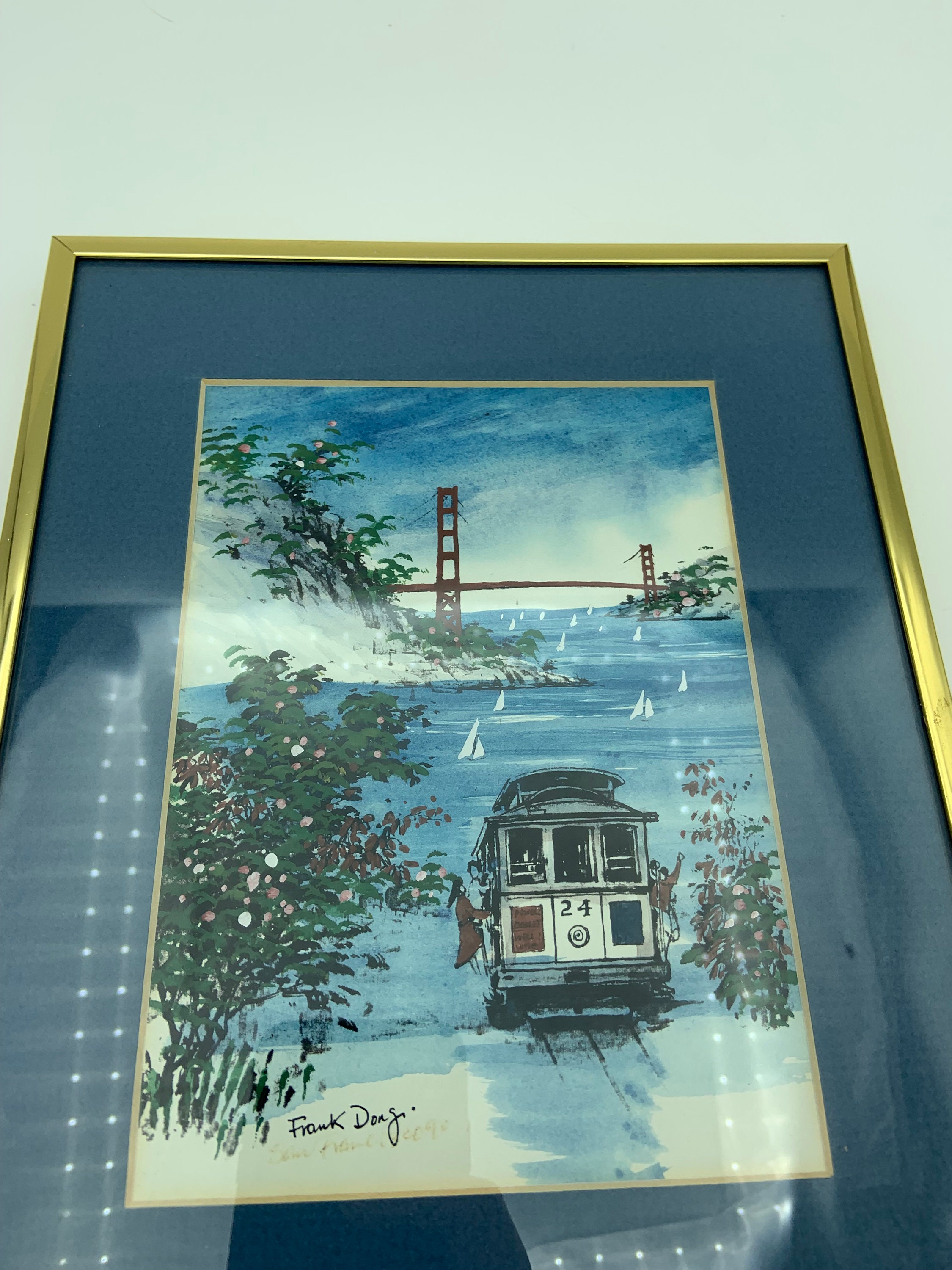 Vintage 1990 Original Signed Frank Dong San Francisco Bay | Etsy