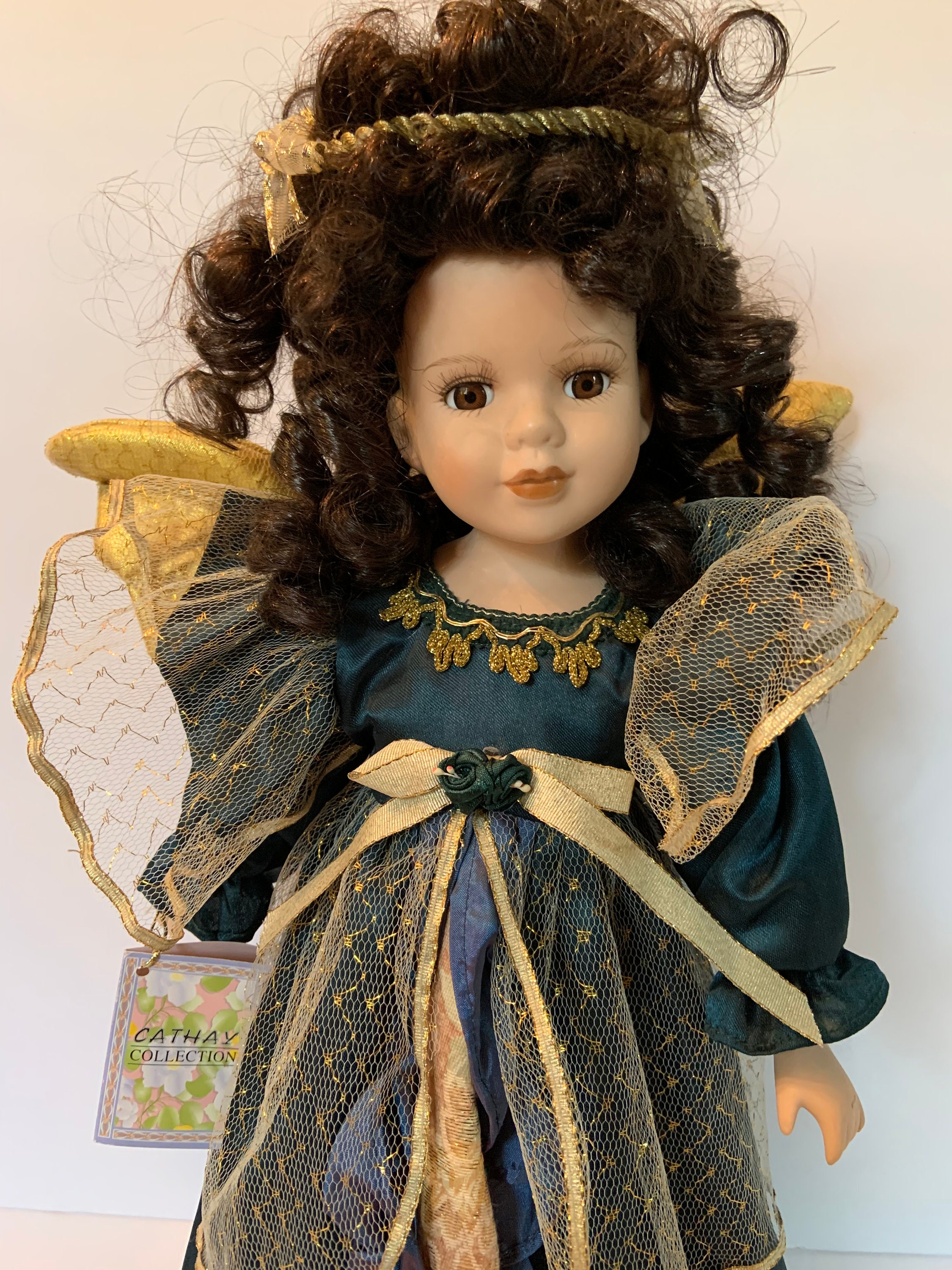 Cathay Depot Collection 17 Inch Porcelain Angel Doll With | Etsy