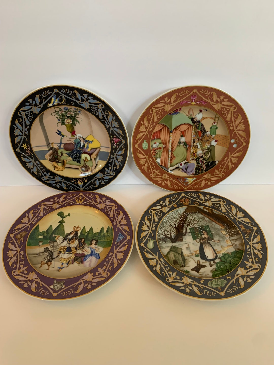 4 Vintage Heinrich Germany Villeroy & Boch Edmund Dulac French Fairy ...