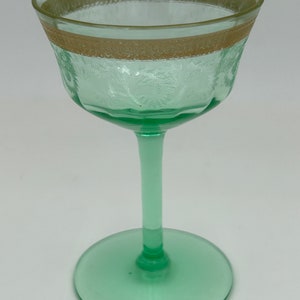 Vintage Morgantown Glass Company Uranium Glass Morgana Green 3oz ...