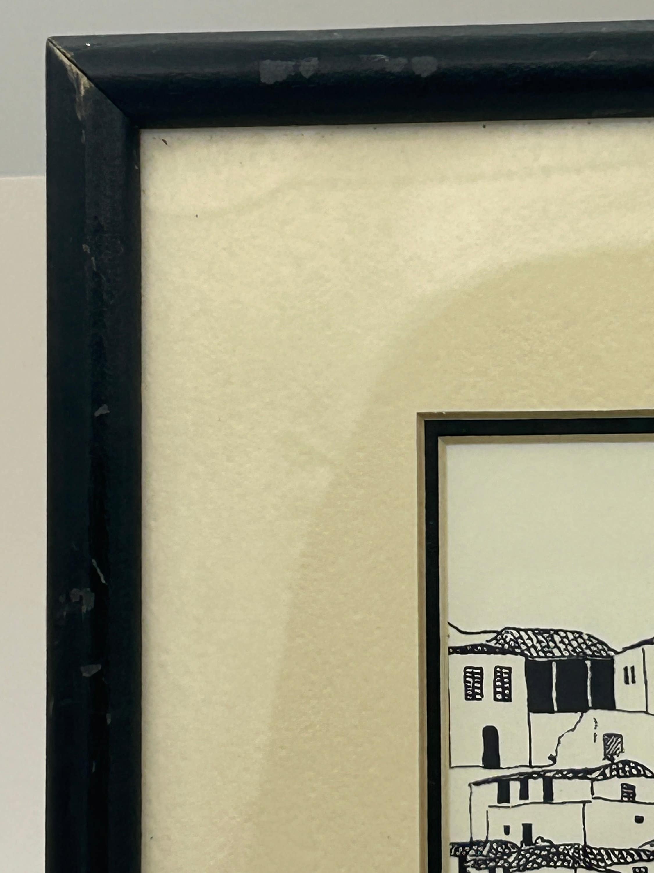 Vintage Isabelle Peutz Original Signed and Framed 15" X 12" Hand ...