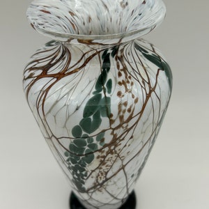 Vines Art Glass Bryce Dimitruk Handmade & Signed Cherry Blossom Motif 8 ...