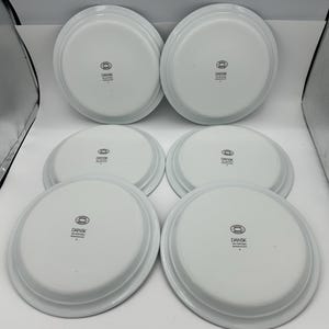 Set of Six Vintage Dansk Bistro Christmas Santa Claus on Sled Pattern ...