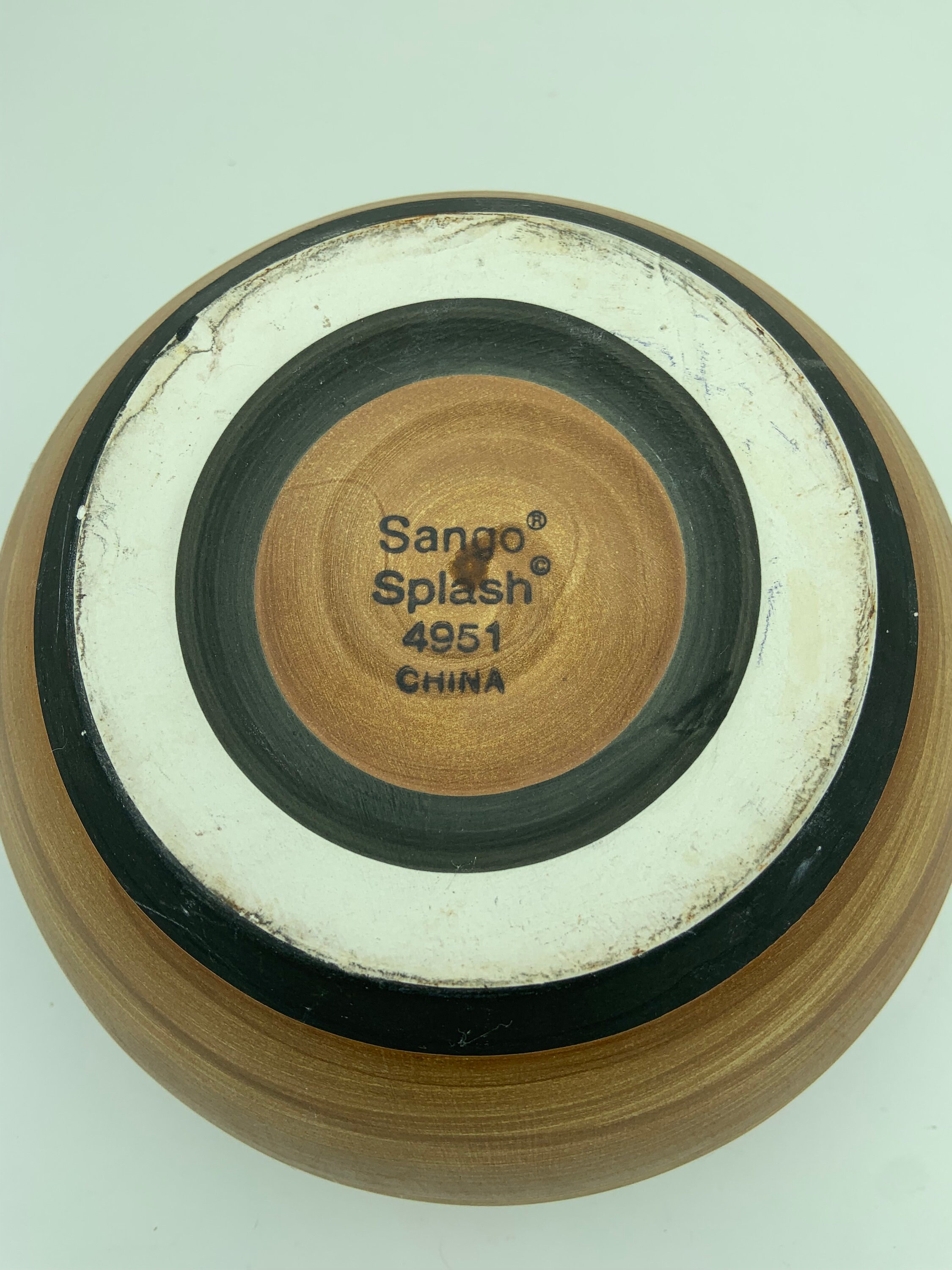 3-piece Sango Splash Brown Drip Pattern 4951 Nesting Mixing | Etsy