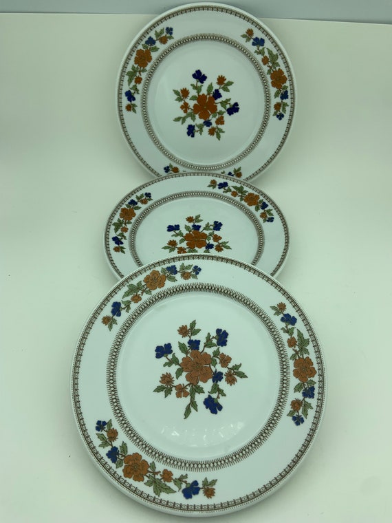 Home & Living Bauscher Weiden BAW38 8 Salad Plate Red Green and Blue ...