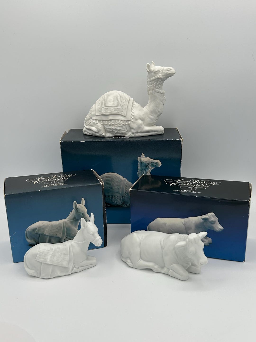 Vintage Avon Nativity Collectibles the Animals 3-piece Porcelain ...