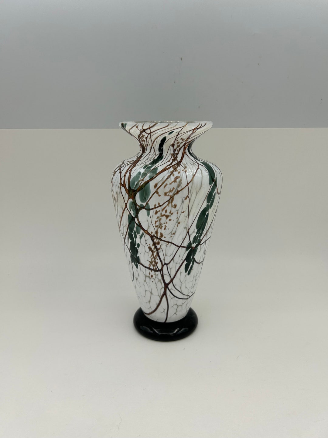 Vines Art Glass Bryce Dimitruk Handmade & Signed Cherry Blossom Motif 8 ...