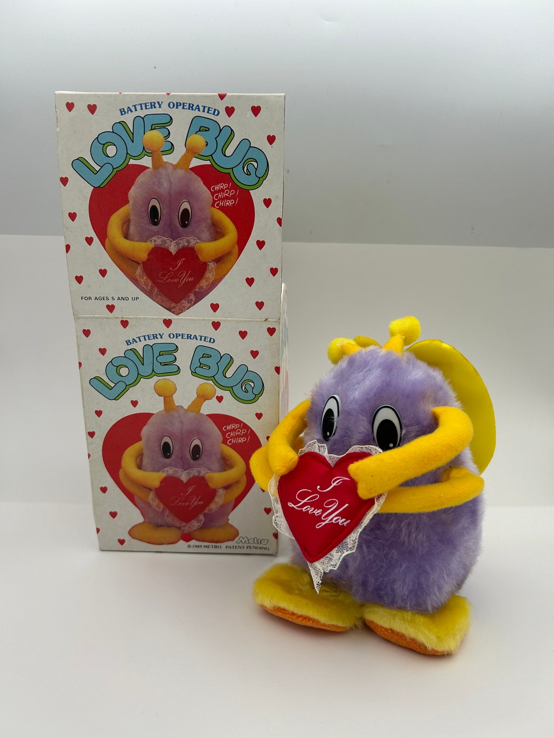 Vintage 1989 Metro Battery Operated Love Bug "i Love You" Walking ...