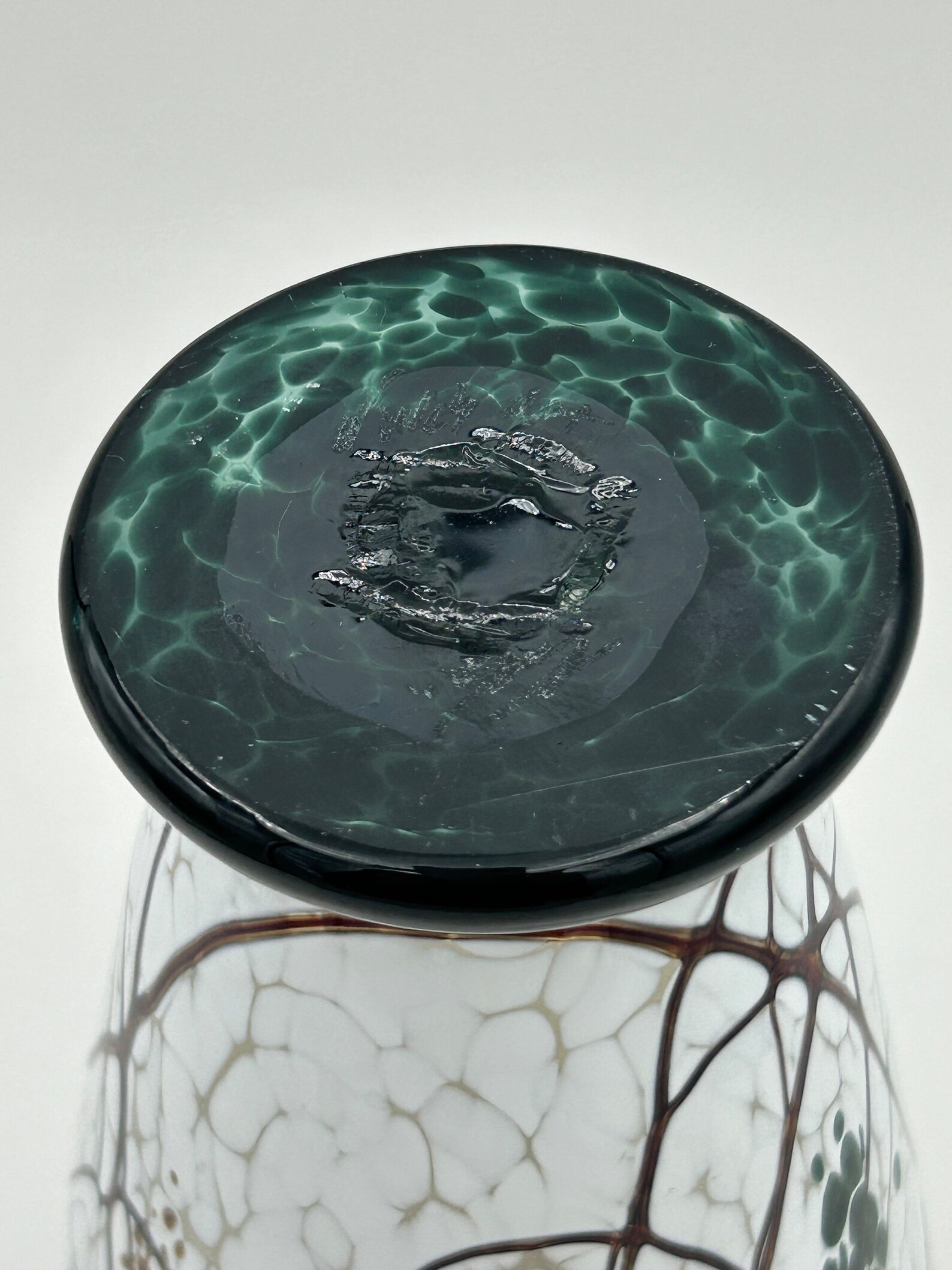 Vines Art Glass Bryce Dimitruk Handmade & Signed Cherry Blossom Motif 8 ...