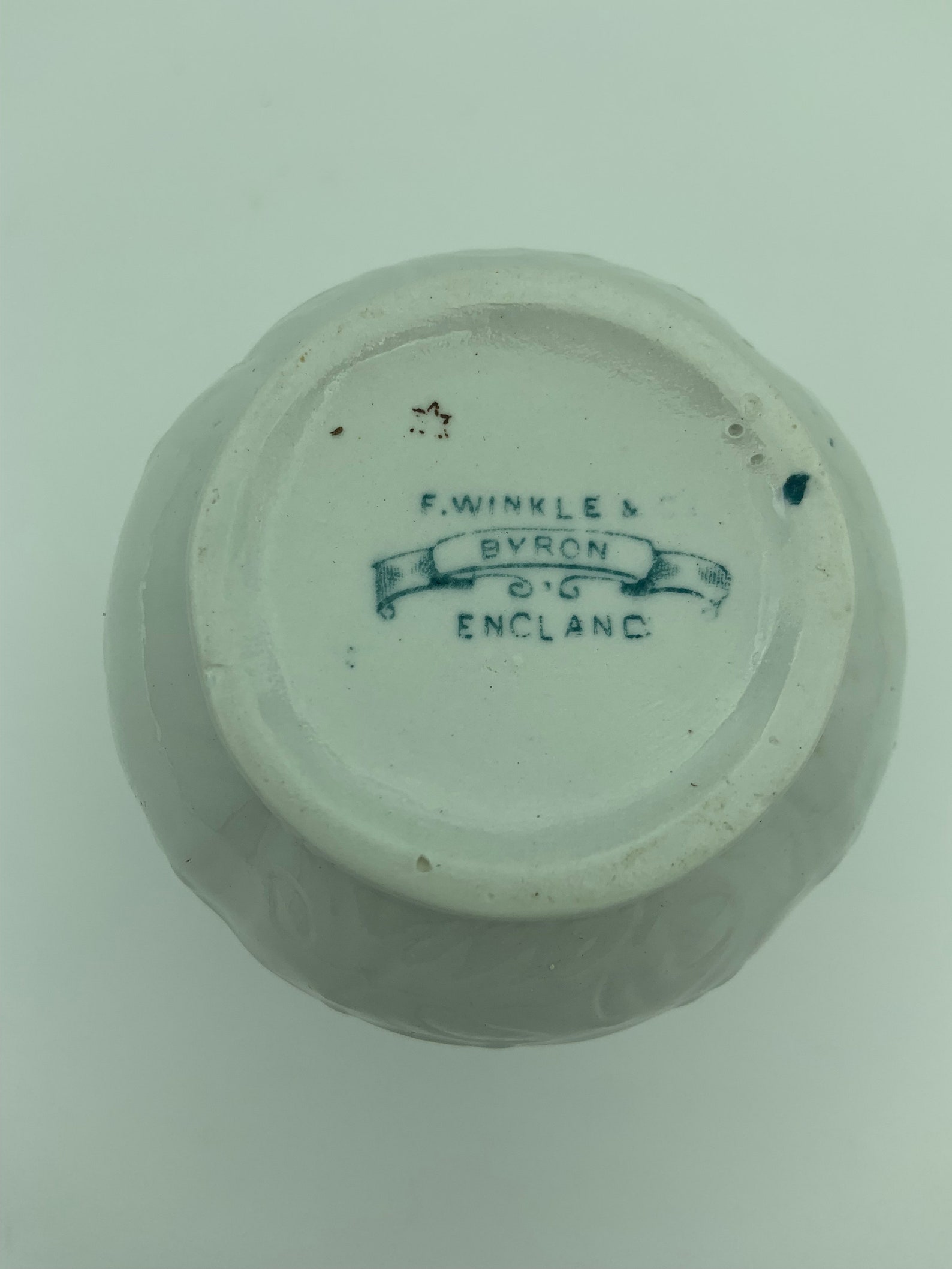 Antique F. Winkle & Co. England Byron Blue Pattern Earthenware Blue and ...