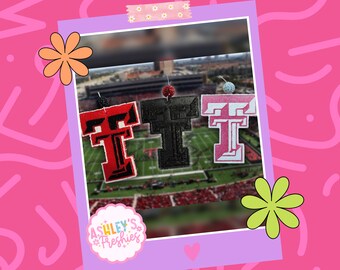 Texas Tech Raiders Personalized Keychain Texas Tech University Custom ...