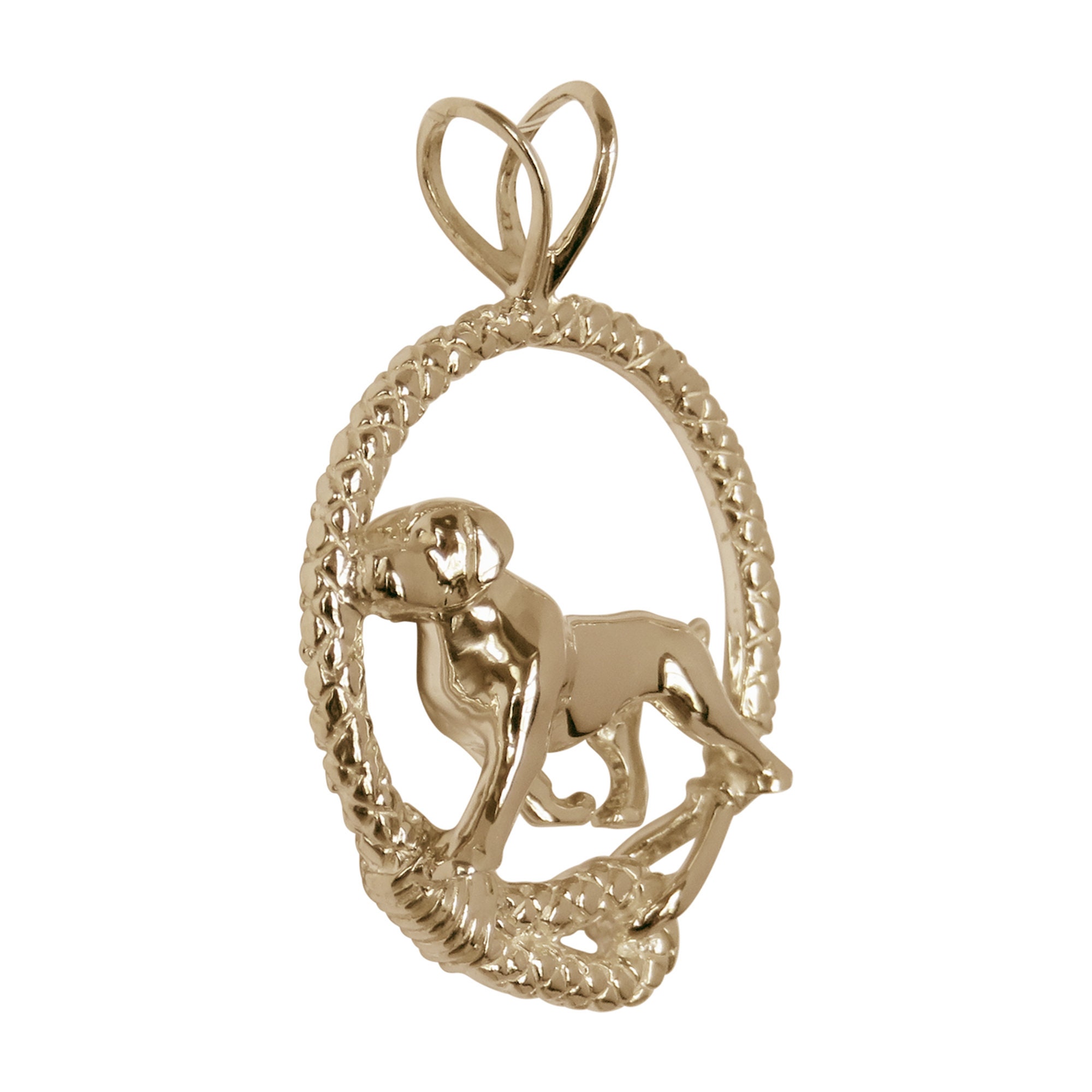 Labrador Retriever Solid 14K Gold or Sterling Silver Trotting in a ...