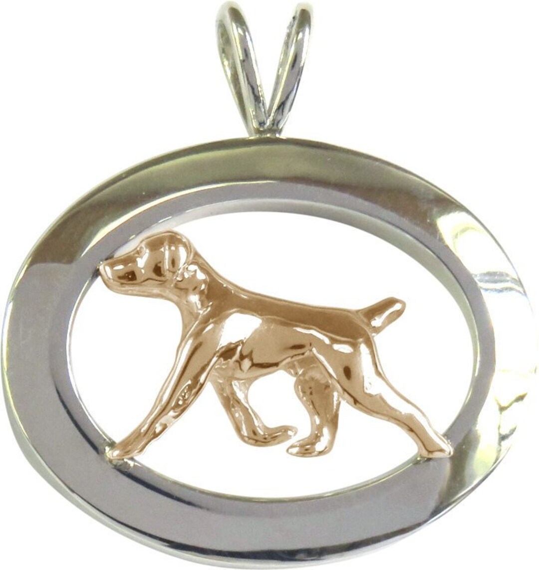 German Shorthaired Pointer Glossy Oval Jewelry Shorthaired Pointer 14K ...