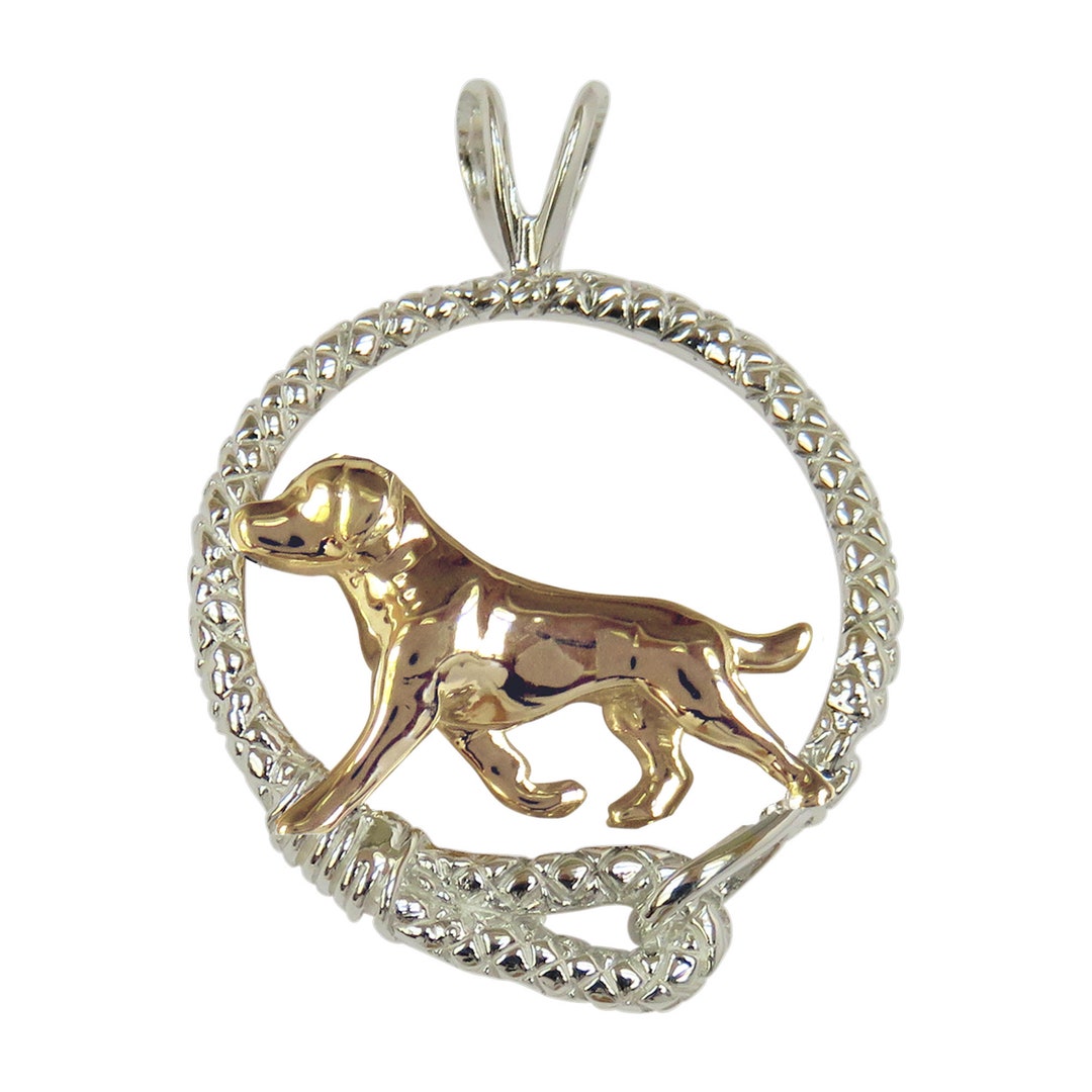 Labrador Retriever Solid 14K Gold or Sterling Silver Trotting in a ...