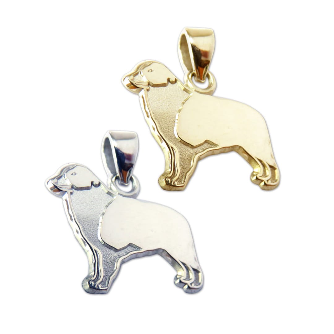 Australian Shepherd Aussie Charm in 14K Gold or Sterling Silver Jewelry ...