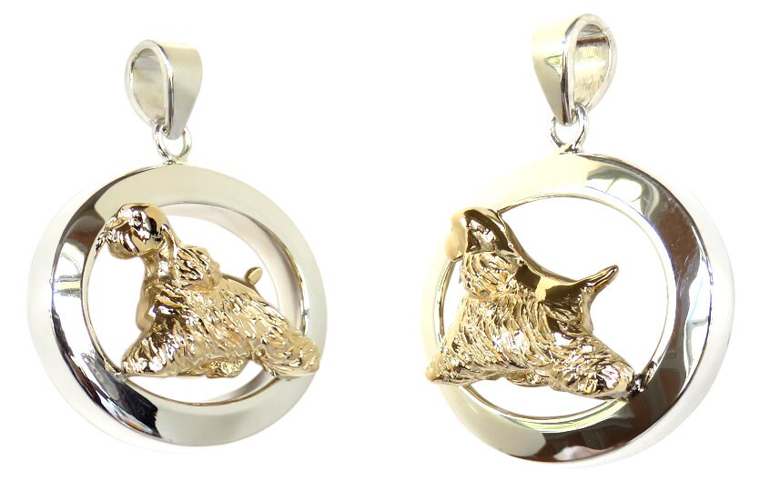 Cocker Spaniel Glossy Oval Jewelry Cocker Spaniel 14K Gold or Sterling ...