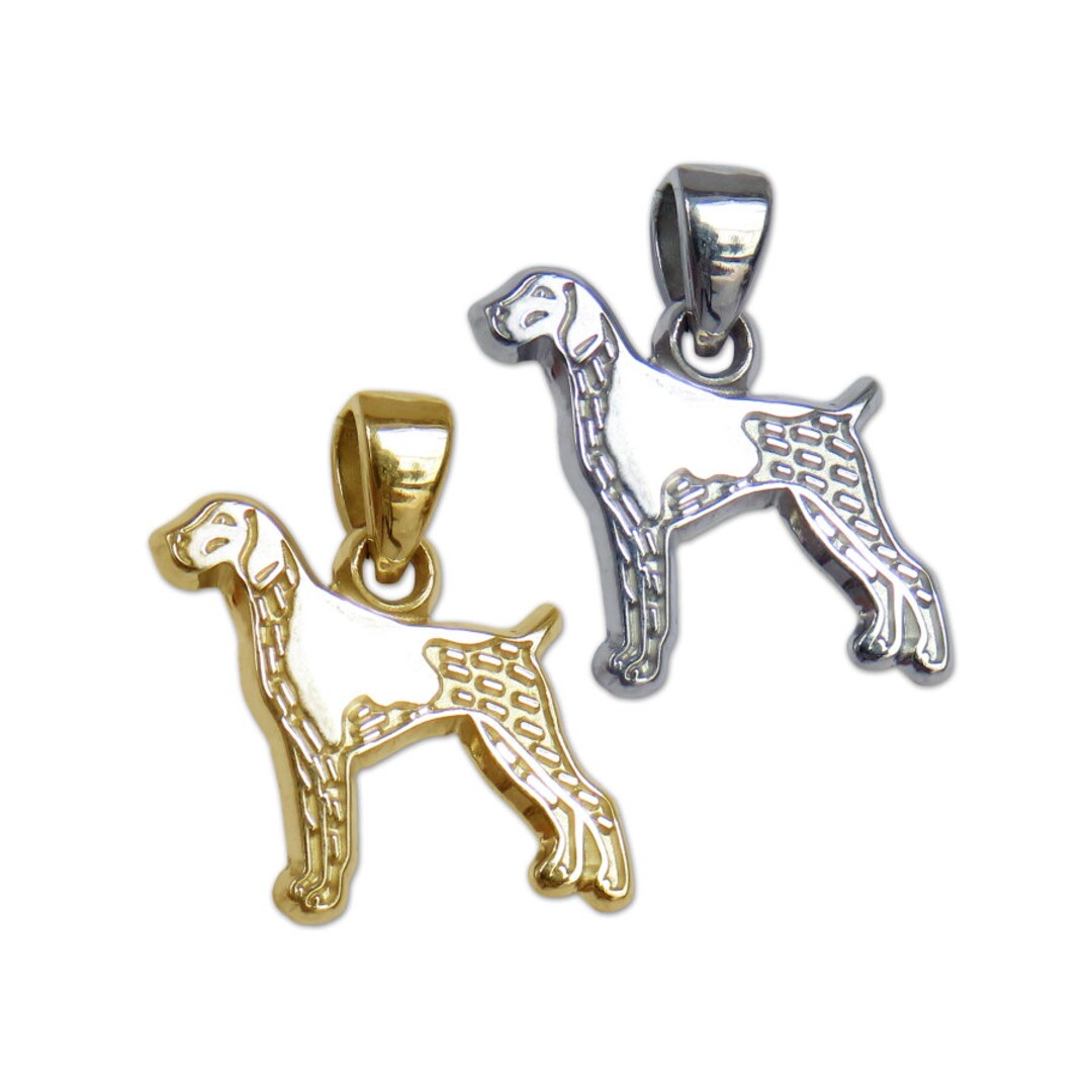 German Shorthaired Pointer GSP Charm or Pendant in 14K Gold or Sterling ...