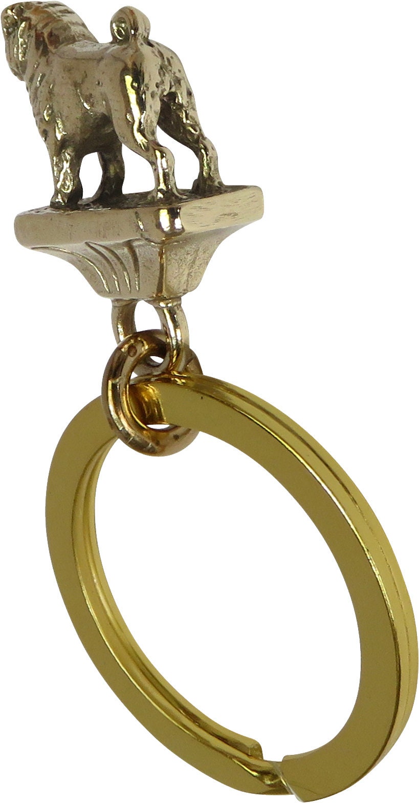 Solid Bronze Pug – Key Ring – Pug Accessory Keychain in Solid Bronze - Etsy