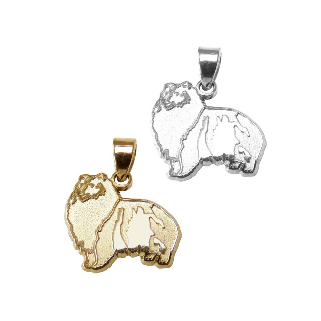 Shetland Sheepdog Sheltie Charm or Pendant in 14K Gold or Sterling ...