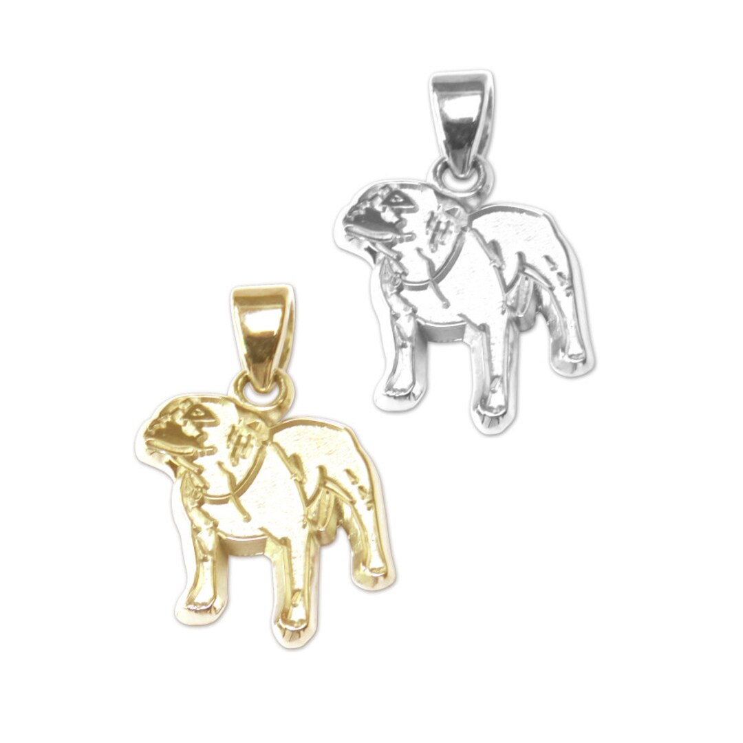 Staffordshire Bull Terrier Staffy Bull Charm or Pendant in 14K Gold or ...