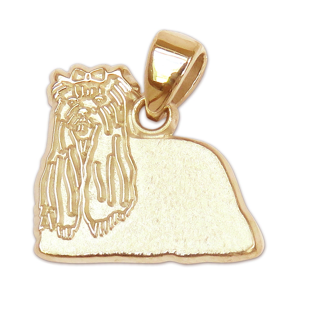 Yorkshire Terrier Yorkie Charm or Pendant in 14K Gold or Sterling ...