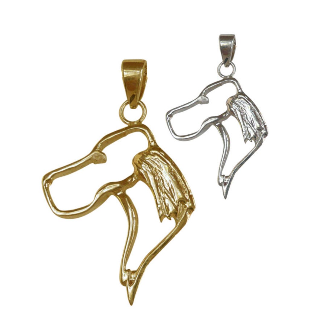 Irish Setter Silhouette Charm or Pendant – Sterling Silver or 14K Gold ...