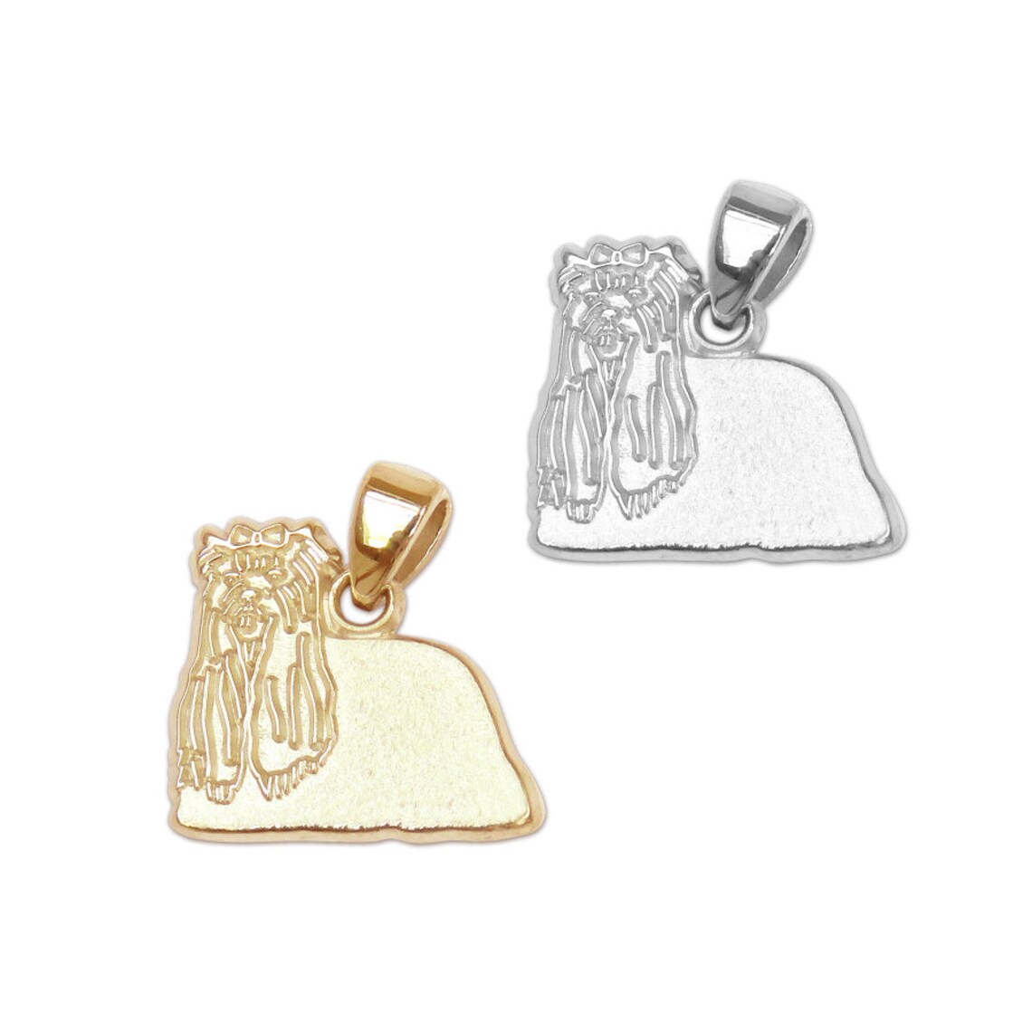 Yorkshire Terrier yorkie Charm or Pendant 14k Gold - Etsy