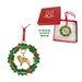 Exclusive Great Pyrenees Gold Plated Bronze Christmas Holiday Wreath ...