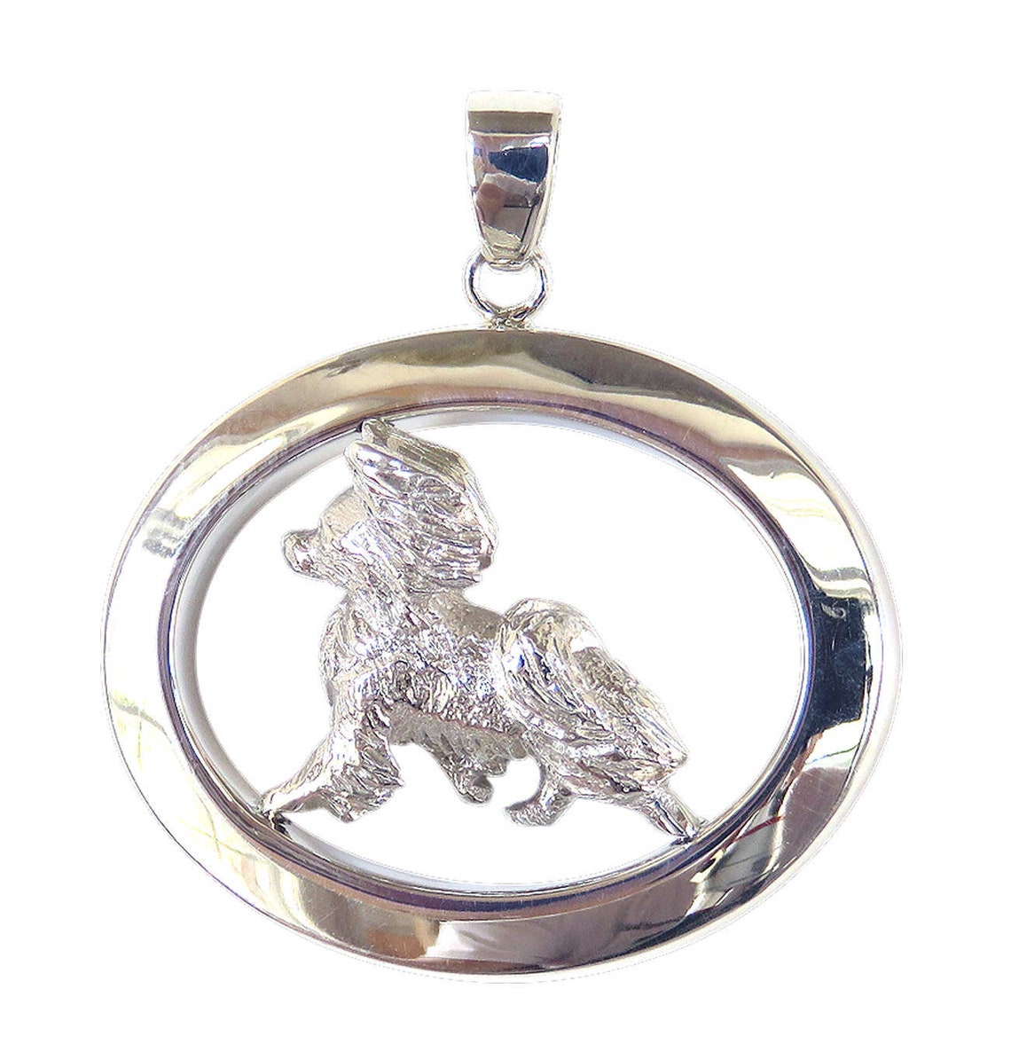 Papillon Jewelry in Glossy Oval 14K Gold or Sterling Silver Papillon in ...