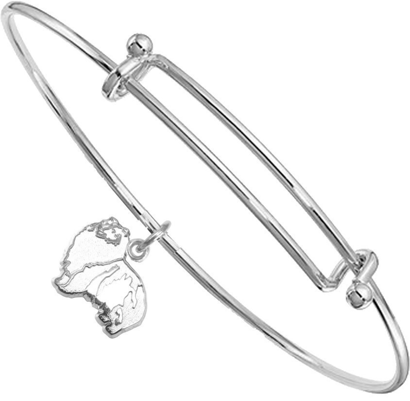 Shetland Sheepdog (sheltie) Bangle – Solid Sterling Silver Shetland ...