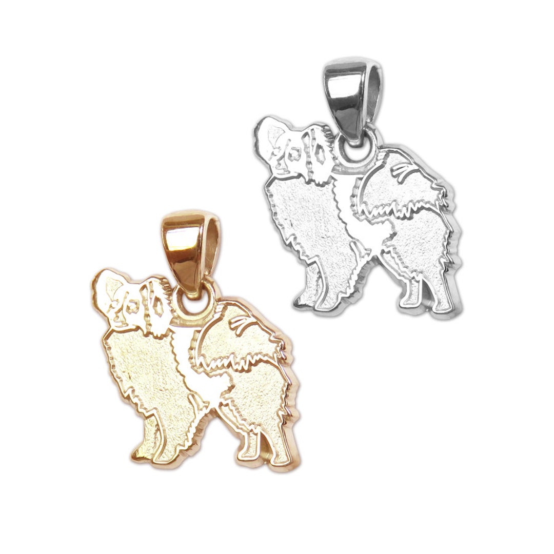 Papillon Charm or Pendant 14k Gold yellow, Rose, White Papillon Charm ...
