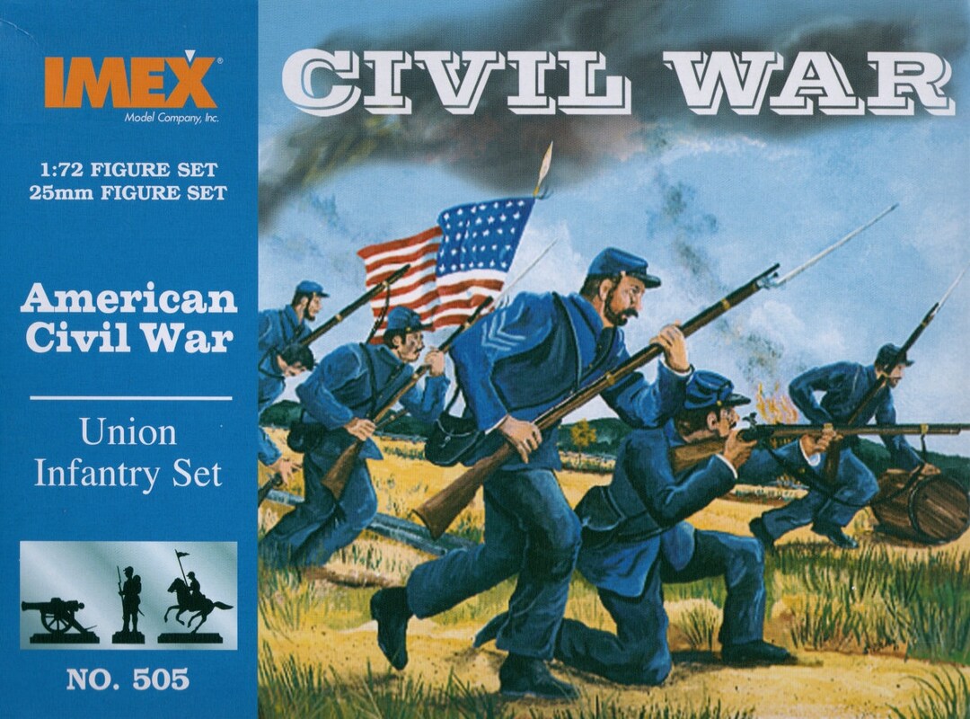 IMEX 1:72/25mm Figure Set - Civil War - Union Infantry Set - Etsy