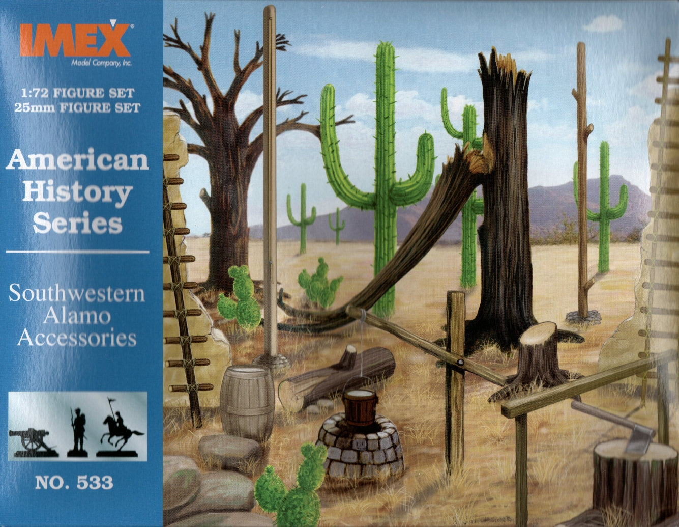 IMEX 1:72/25mm Figure Set American History Southwestern Alamo ...