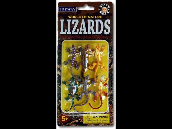 6 Piece Mini Lizards Replica Set - Etsy