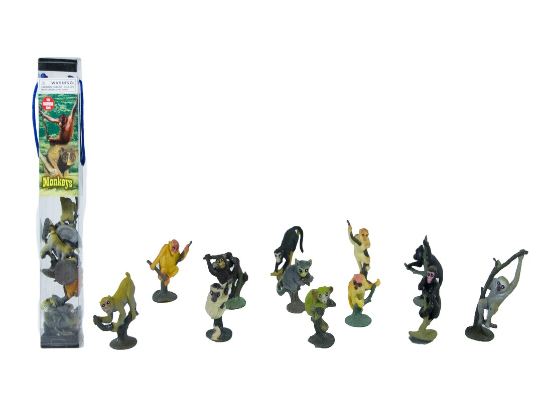 12 Piece Mini Monkey Tube Set - Etsy