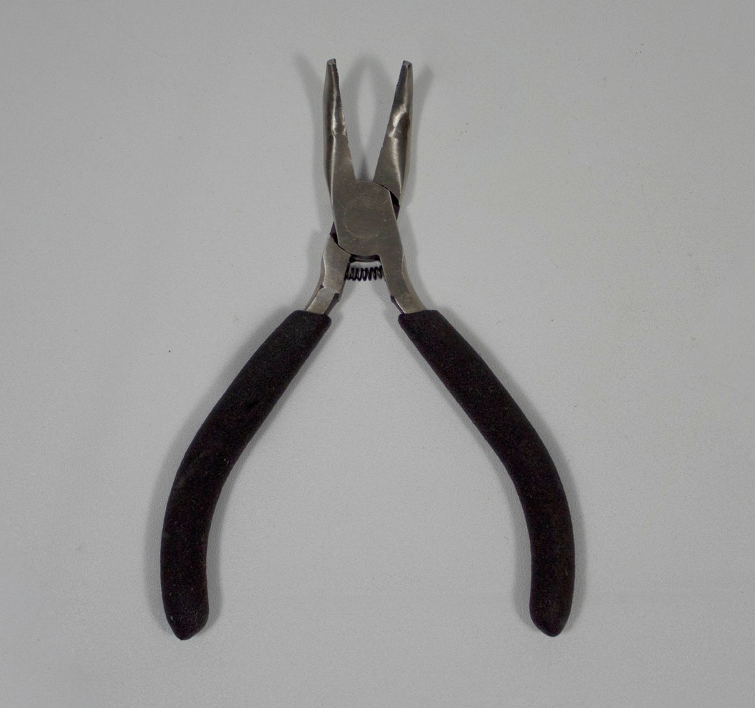 Custom Hobby Tool Curved Swan Neck Pliers With Black Handle for ...