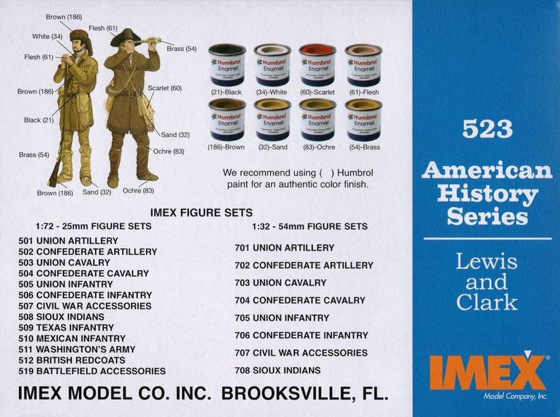 IMEX 1:72/25mm Figure Set - American History - Lewis & Clark - Etsy