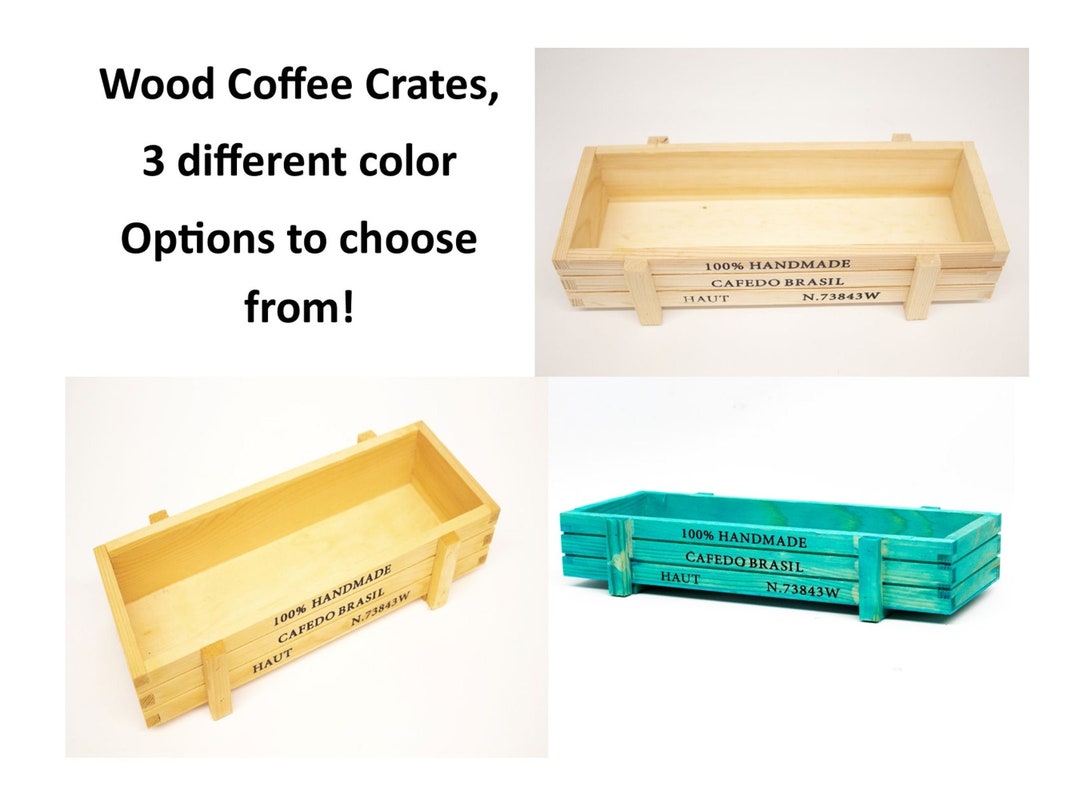 Wooden Coffee Box, 3 Color Options to Choose From! 8.85"x3.34"1.96" - Etsy