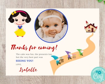 Snow White Invitation Princess Snow White Birthday Snow White - Etsy