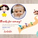 Snow White Photo Birthday Thank You Card Editable INSTANT DOWNLOAD ...