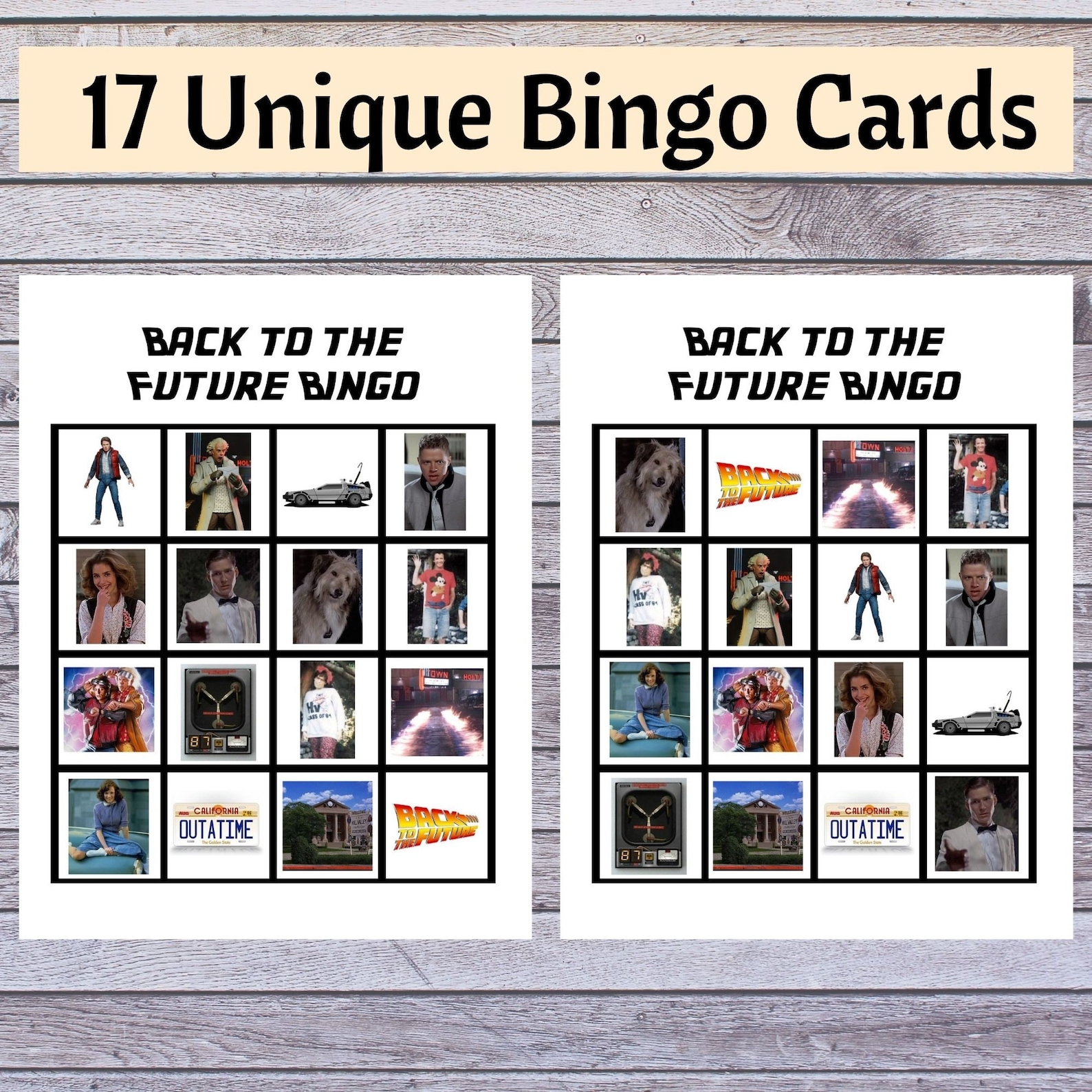 Back to the Future Virtual Party Activity Pages - INSTANT DOWNLOAD - Etsy